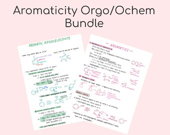 Organic Chemistry/orgo/ochem Essentials Study Notes/note Set | Etsy