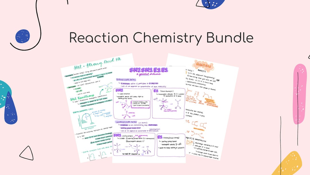 Reaction Chem Bundle (mechanisms) Pt. 1 Organic Chemistry 1/orgo/ochem ...
