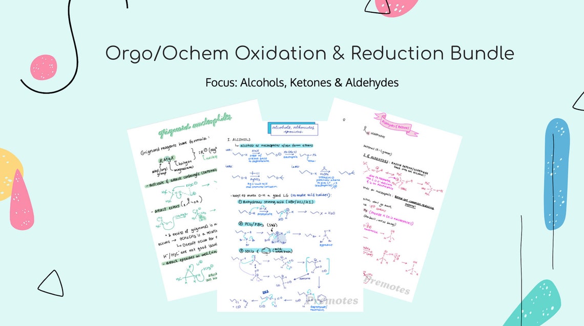 Oxidation and Reduction Chemistry Organic Chemistry/orgo/ochem Study ...