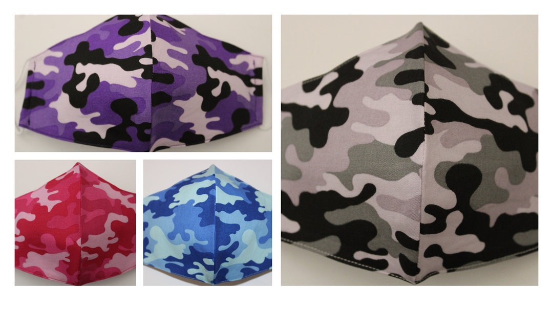 Face Mask Camouflage, Camo Face Mask, Face Mask Made in USA, Washable ...