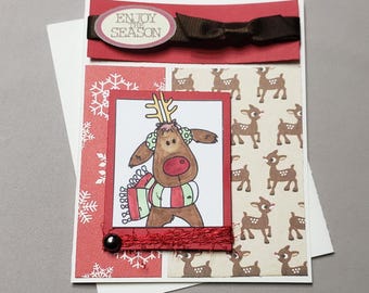 DIY Card Kit Christmas Card Kit Santa Card Kit Winter Card Kit Stampin ...