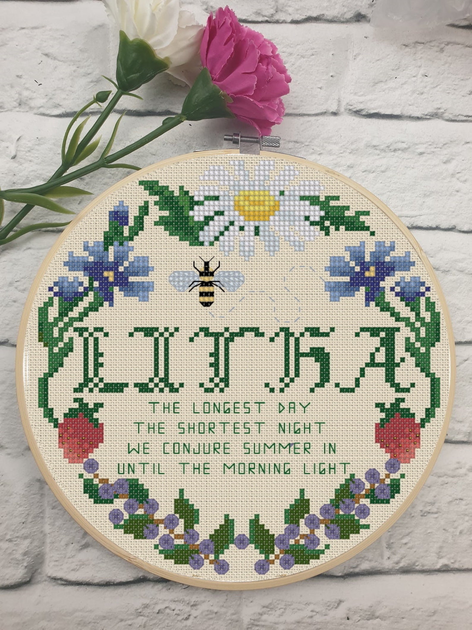 Litha 6 Hoop Cross Stitch Pattern PDF full-color - Etsy
