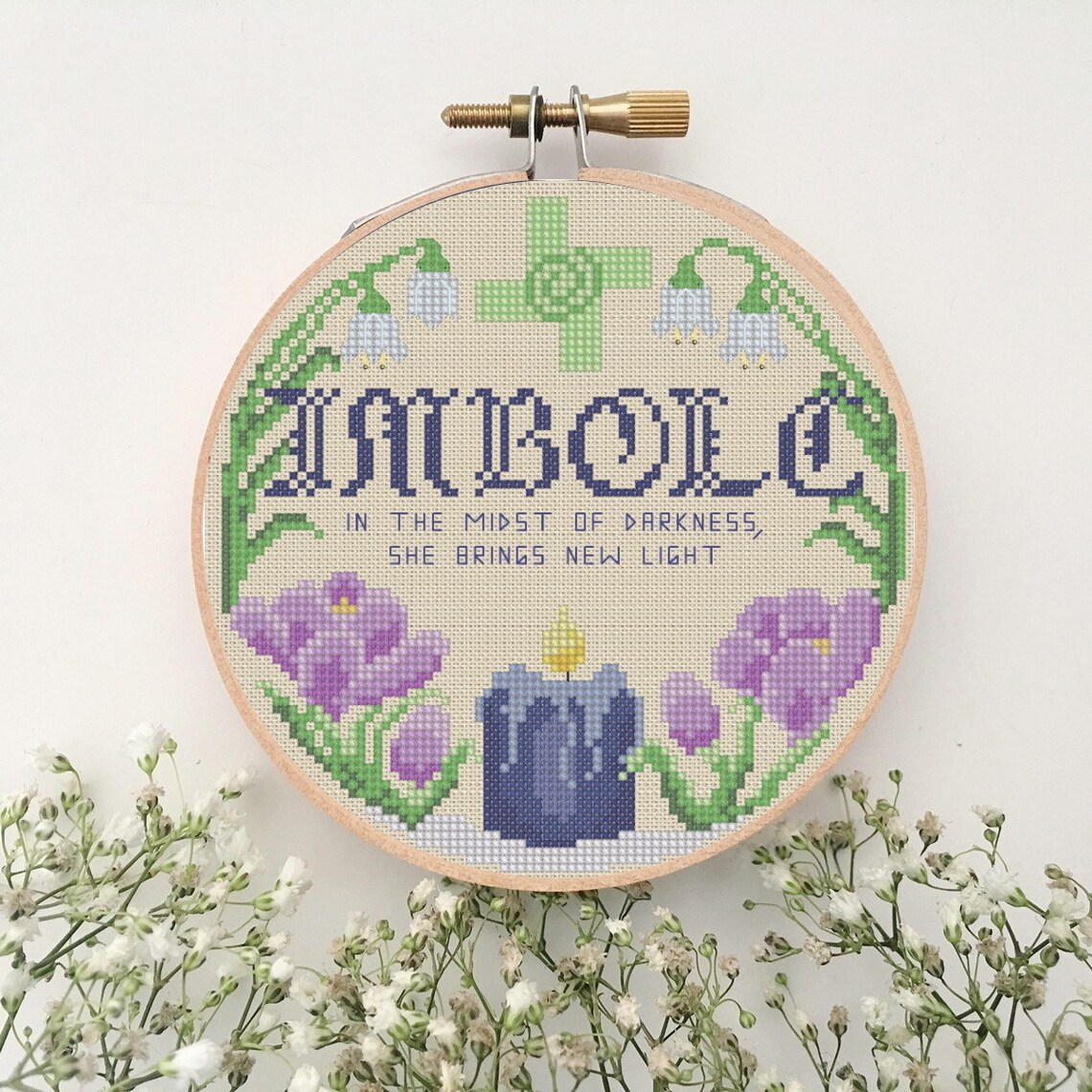 Imbolc 6 Hoop Cross Stitch Pattern PDF full-color - Etsy
