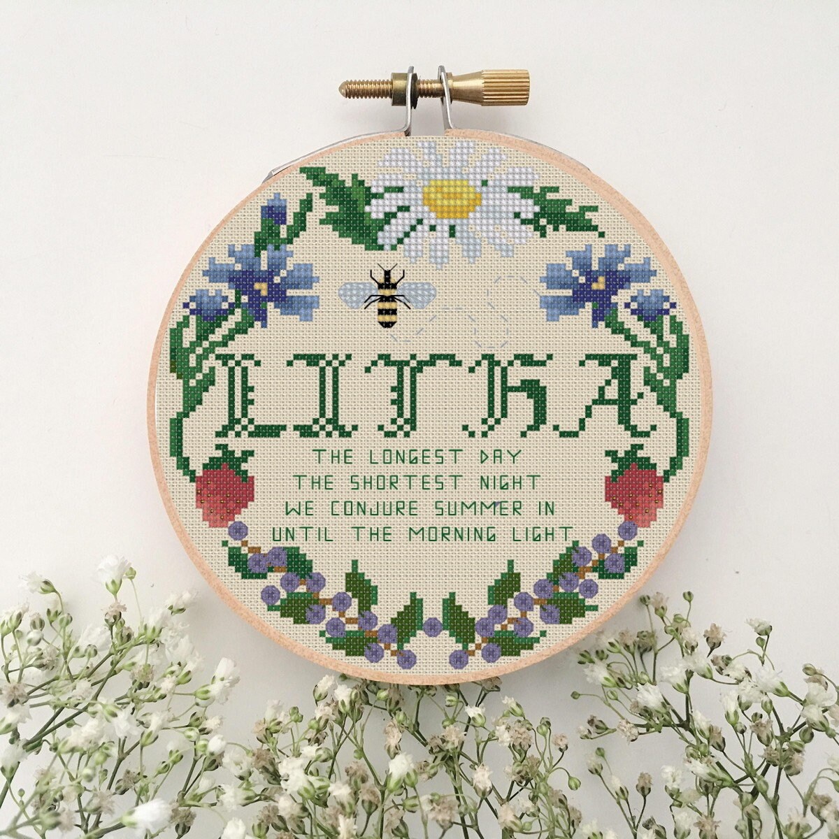 Litha 6 Hoop Cross Stitch Pattern PDF Full-color | Etsy