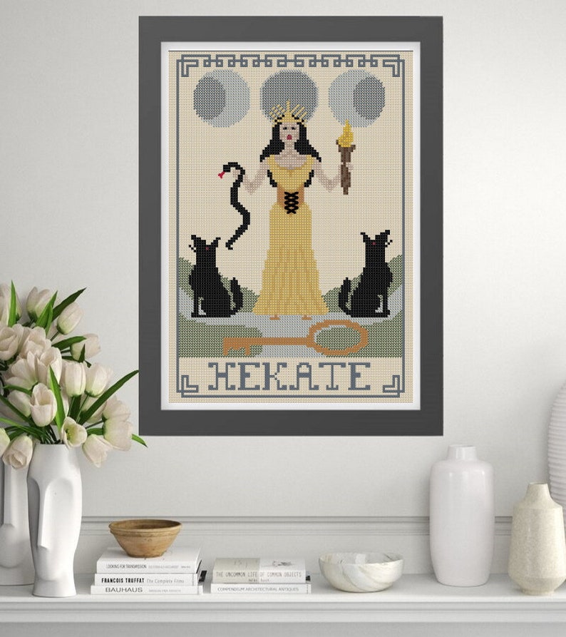 Goddess Hekate Queen of the Witches Cross Stitch Embroidery Pattern PDF ...