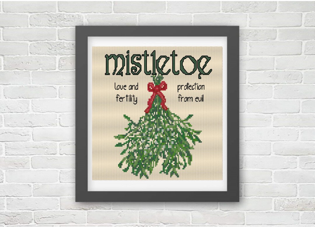 Magical Properties of Mistletoe Hand Embroidery Full-color PDF Cross ...