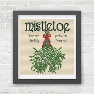 Magical Properties of Mistletoe Hand Embroidery Full-color PDF Cross ...
