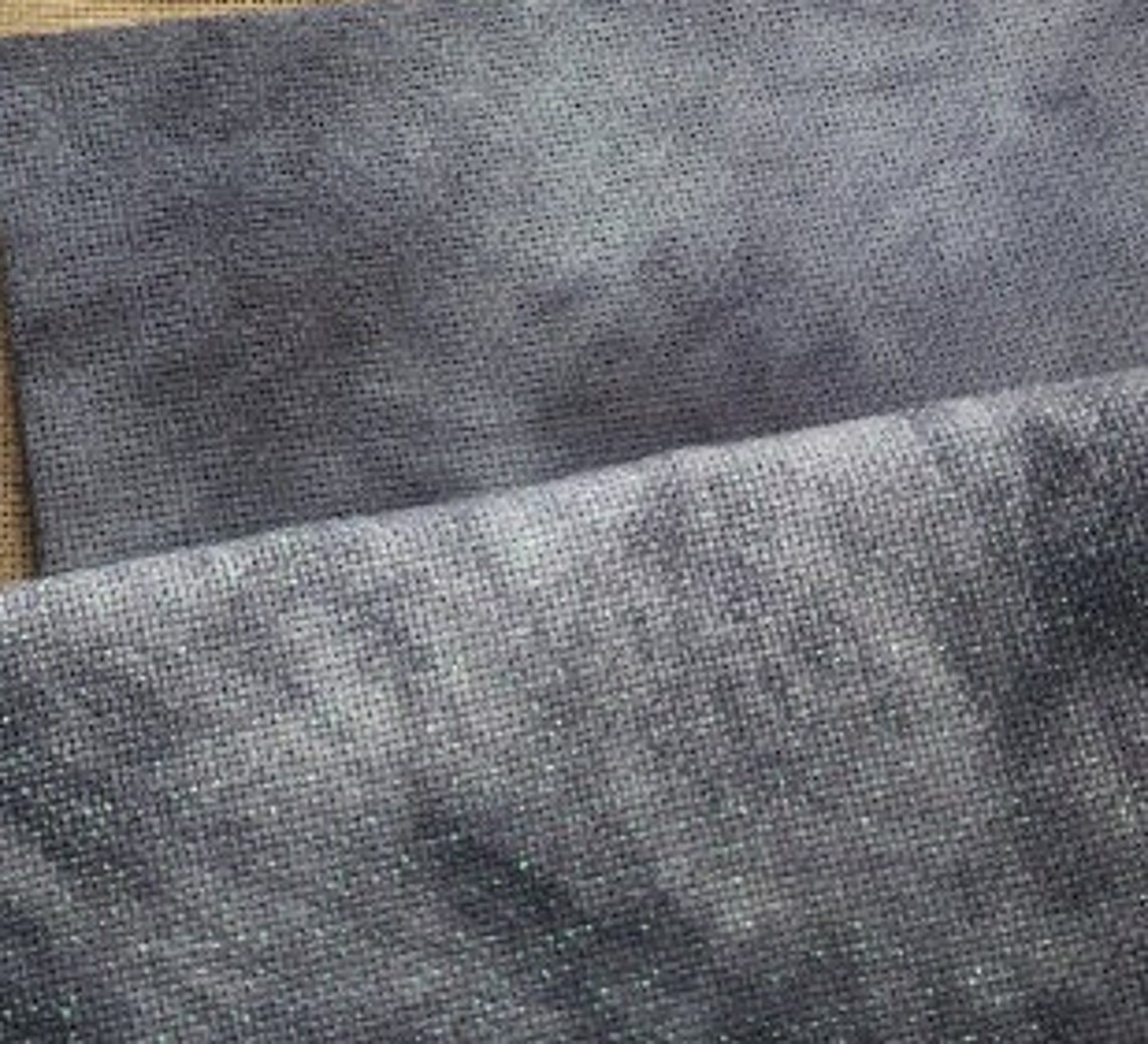 Dark and Stormy Hand Dyed Gray/periwinkle Aida and Evenweave - Etsy