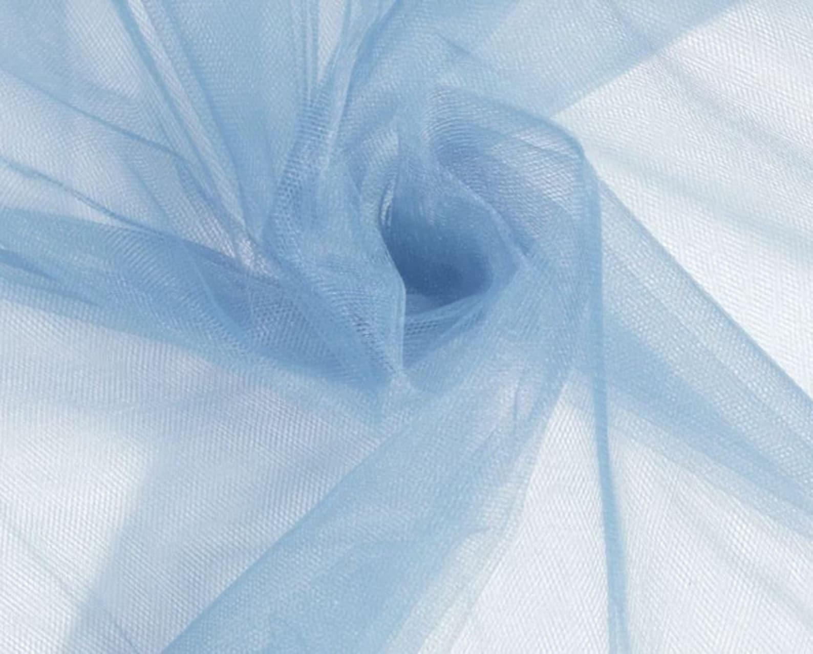 Baby Blue 108" Wide Bridal Tulle Fabric | 50 Yard Rolls | 100% Nylon ...