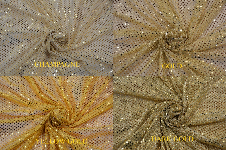 Confetti Dot Sequins | Sequins Fabric Yard X 40" | Glued 3mm Sequins ...