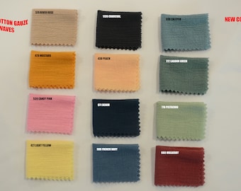 100% Cotton Gauze by the Full Yard 35 Colors on Sale for | Etsy