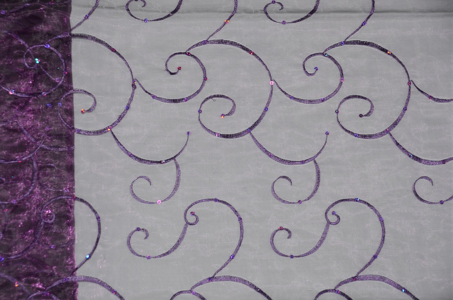 Sheer Embroidery Fabric | Organza Embroidery | Ferial Sequins ...