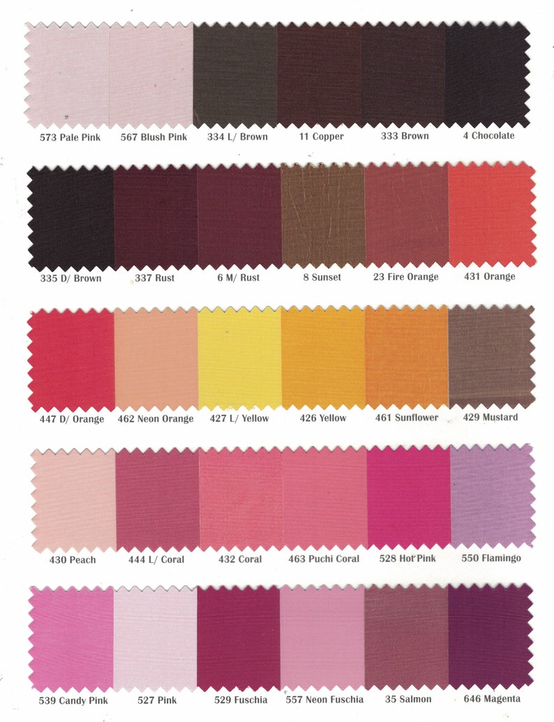 Taffeta Fabric Multiple Colors of Non Stretch Plain Taffeta - Etsy