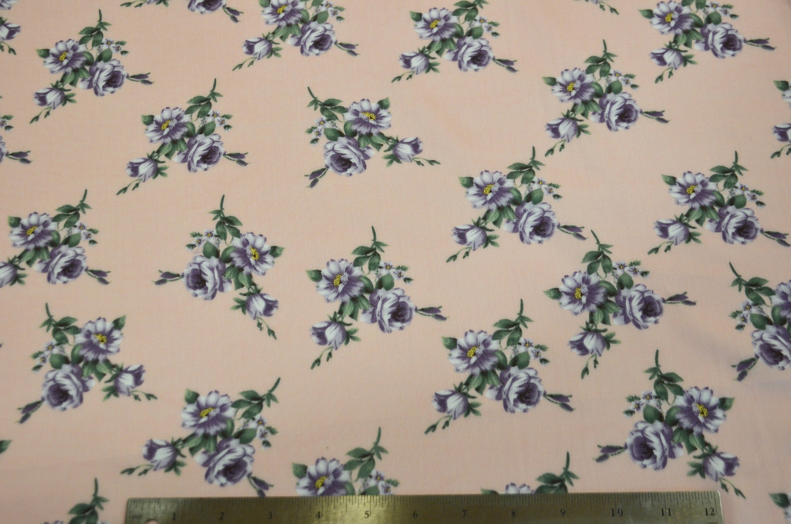 Love Flower Rayon Challis Fabric by the Continuous Yard | 60" Wide ...