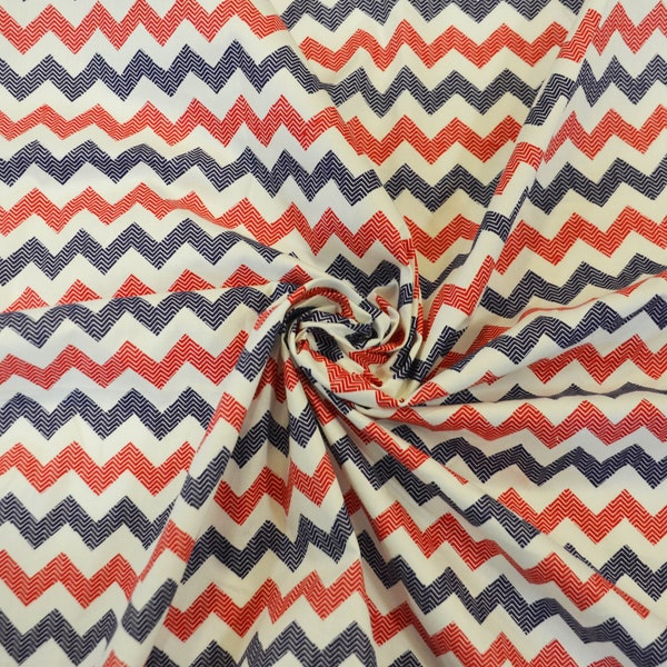 Navy and Red Chevron - Etsy