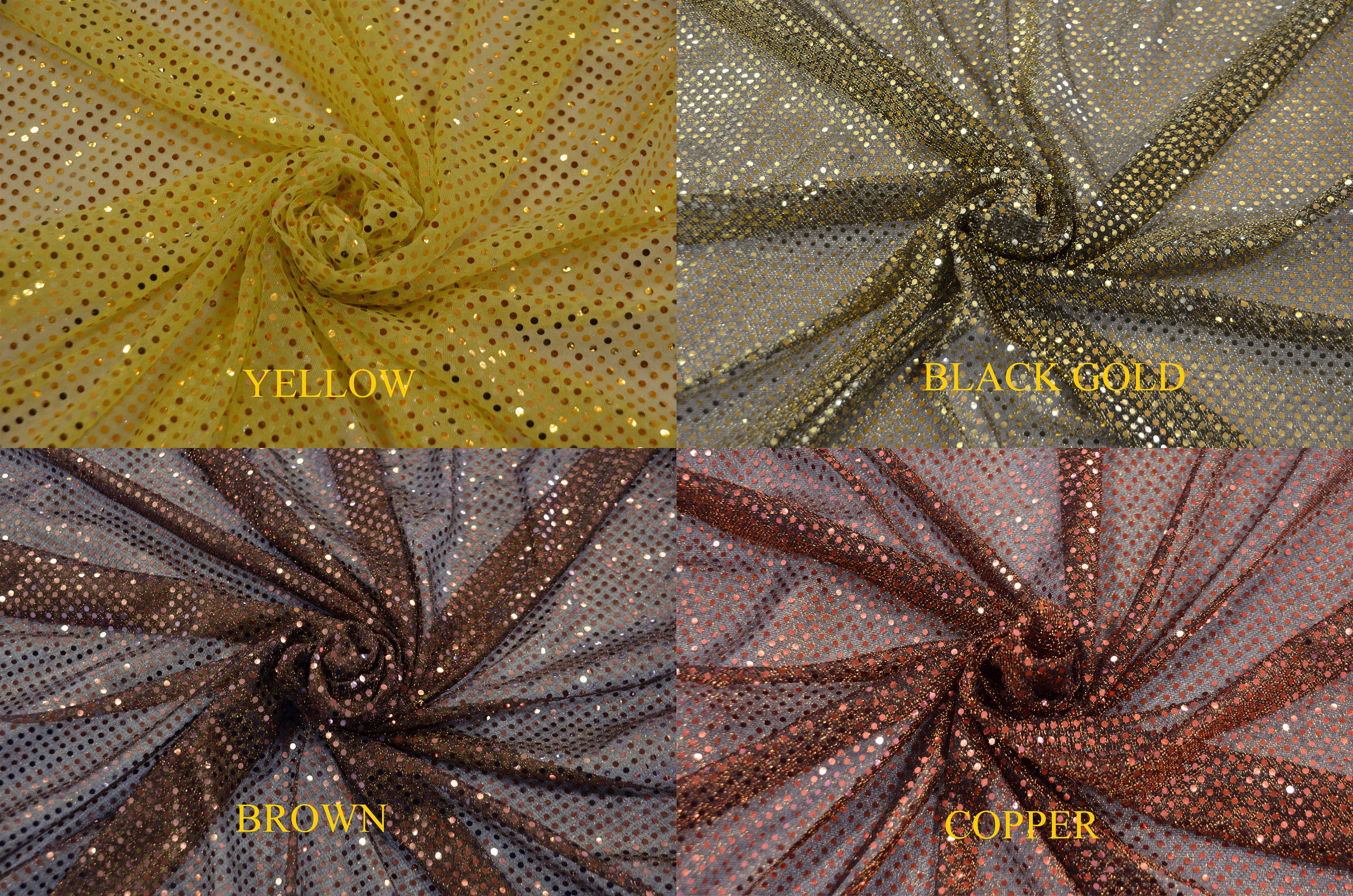 Confetti Dot Sequins | Sequins Fabric Yard X 40" | Glued 3mm Sequins ...