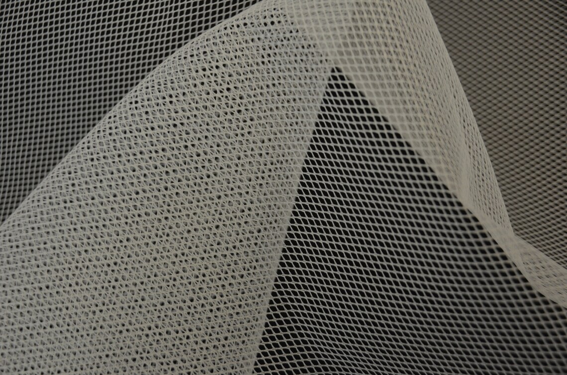 White Italian Hard Net Crinoline Fabric | Petticoat Fabric | 54" Wide ...