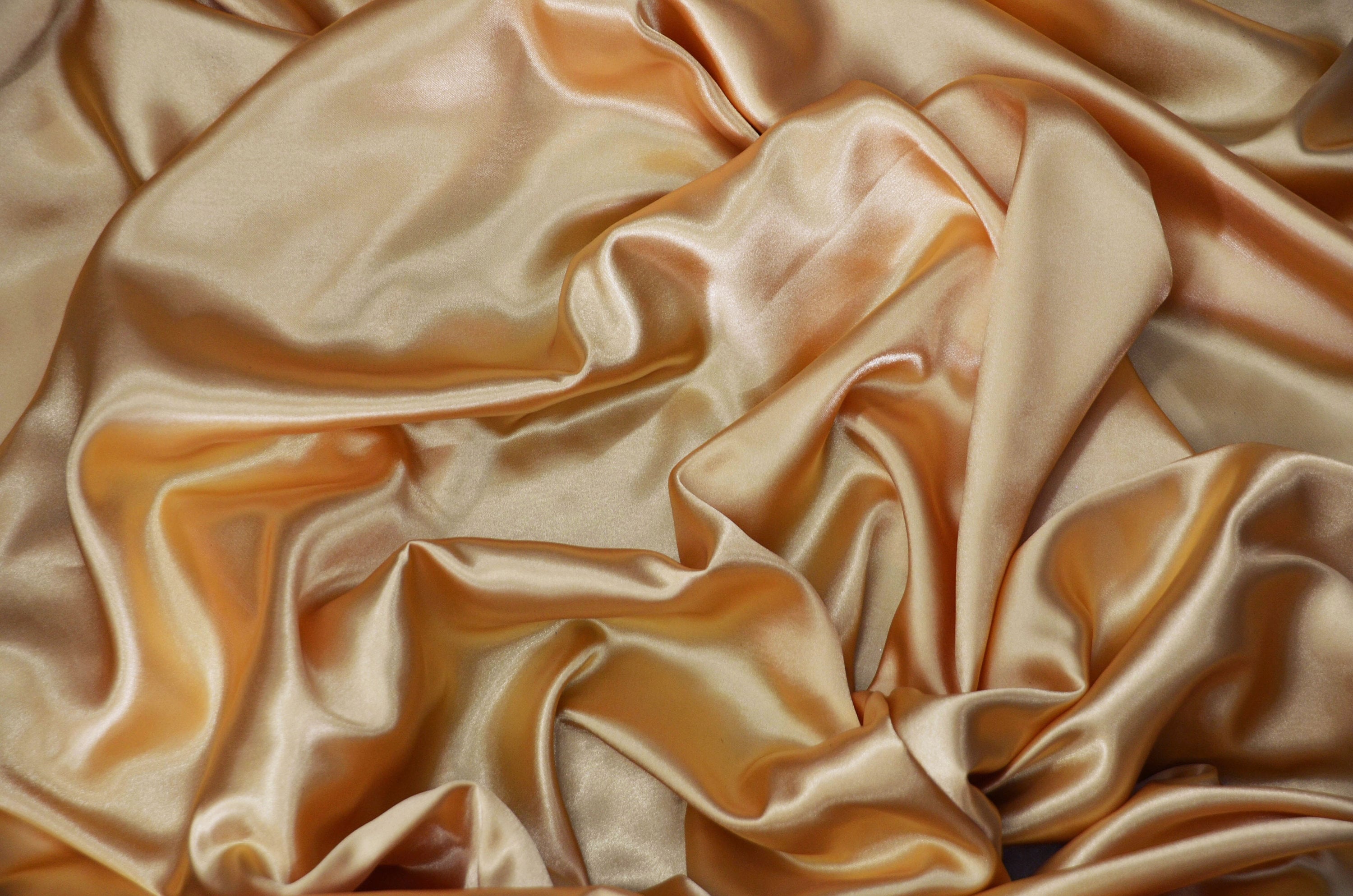Gold Charmeuse Satin Fabric by the Yard and Wholesale Bolt - Etsy