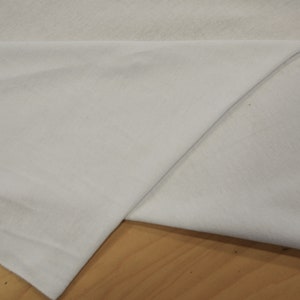 100% Cotton White Flannel Fabric by the Continuous Yard | 60" Wide ...