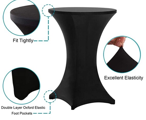 36 Cocktail Spandex Highboy Tablecloth 42 Height - Etsy