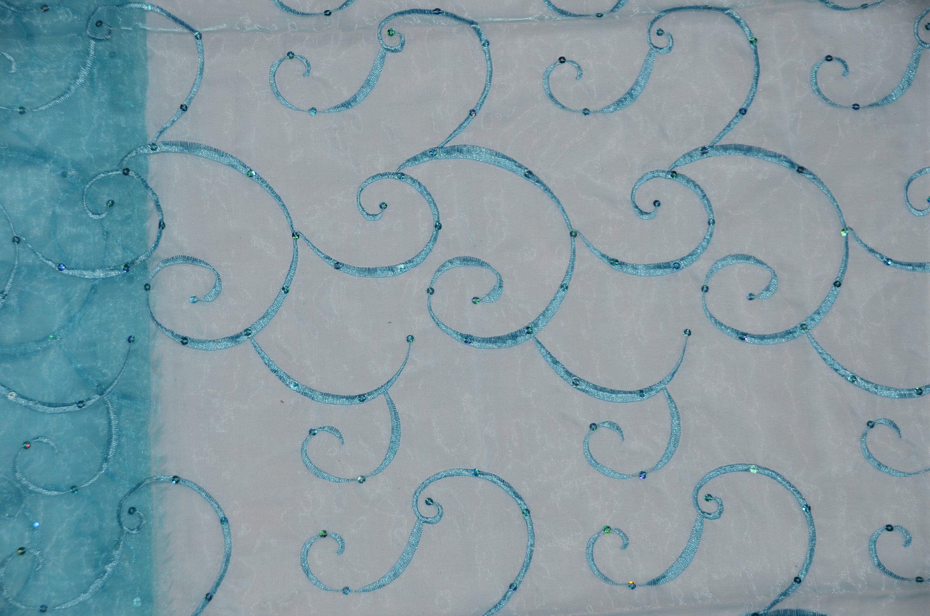 Sheer Embroidery Fabric | Organza Embroidery | Ferial Sequins ...