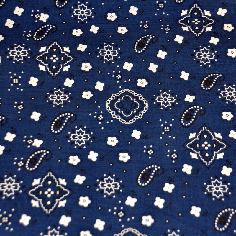 Blue Bandana - Etsy