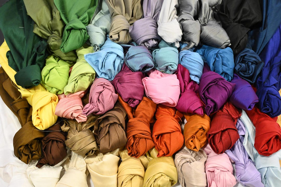 Soft Faux Silk Fabric by the Yard | Polyester Dupioni Silk | Imitation ...