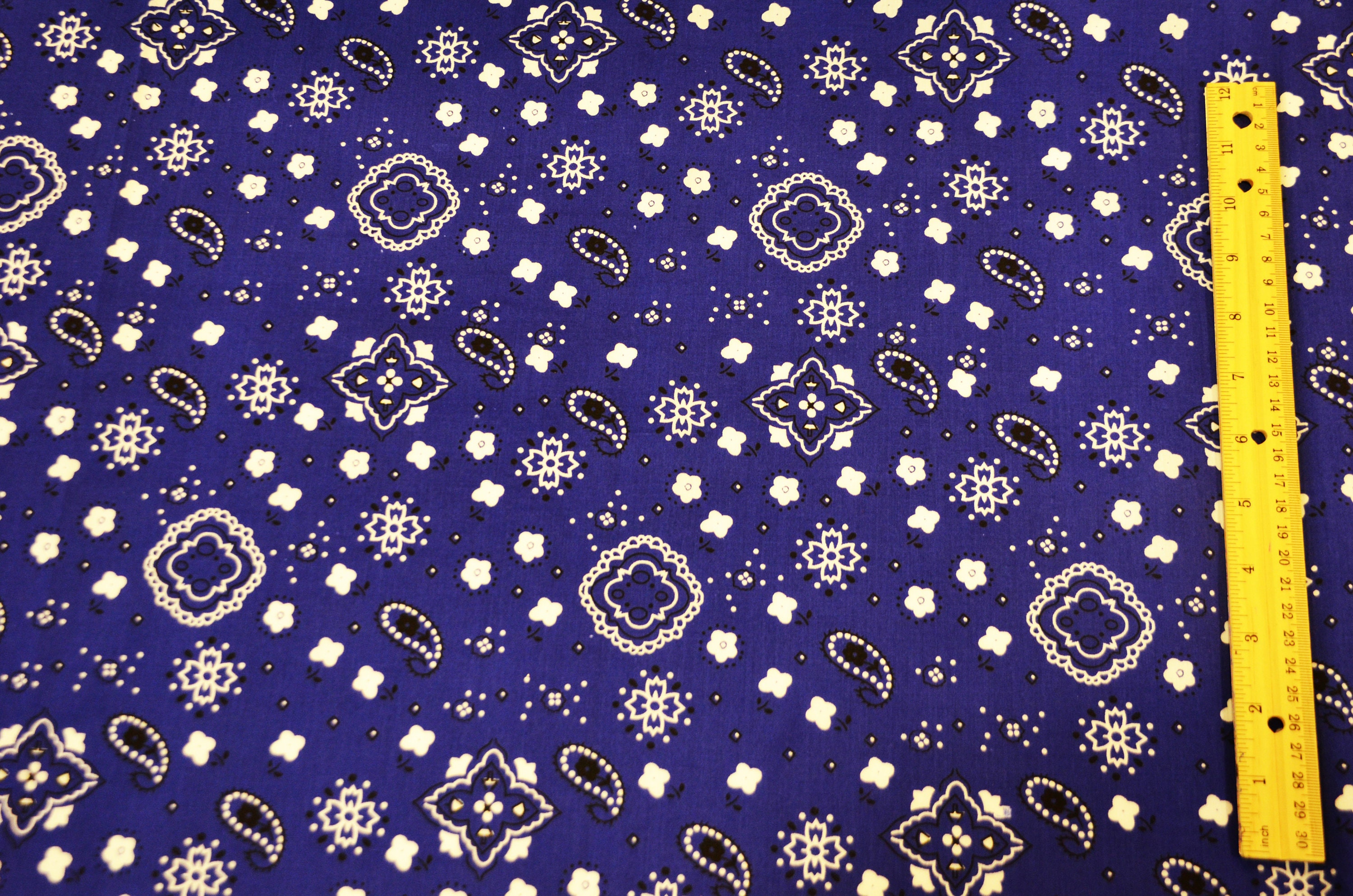 Grey Bandana Cotton Print Broadcloth Bandanna Paisley Cotton | Etsy