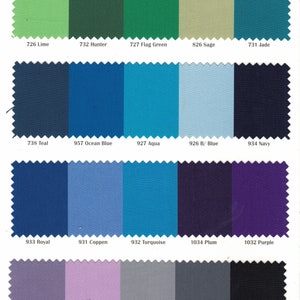 Cotton Polyester Broadcloth Solid Colors 60 Wide by the - Etsy