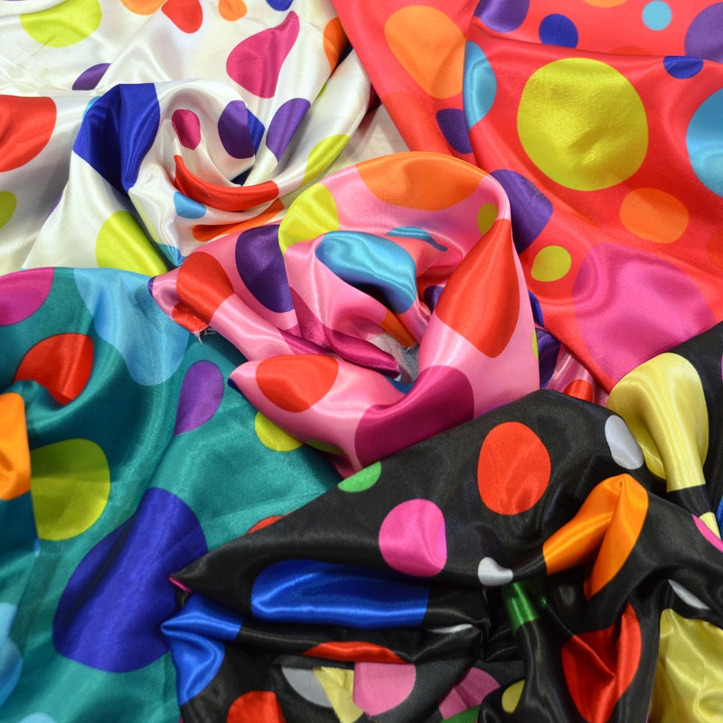 Multi Color Polka Dot Fabric - Etsy