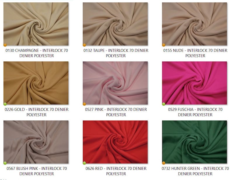 Soft Knit Interlock Lining for Dresses | Polyester Interlock Fabric ...