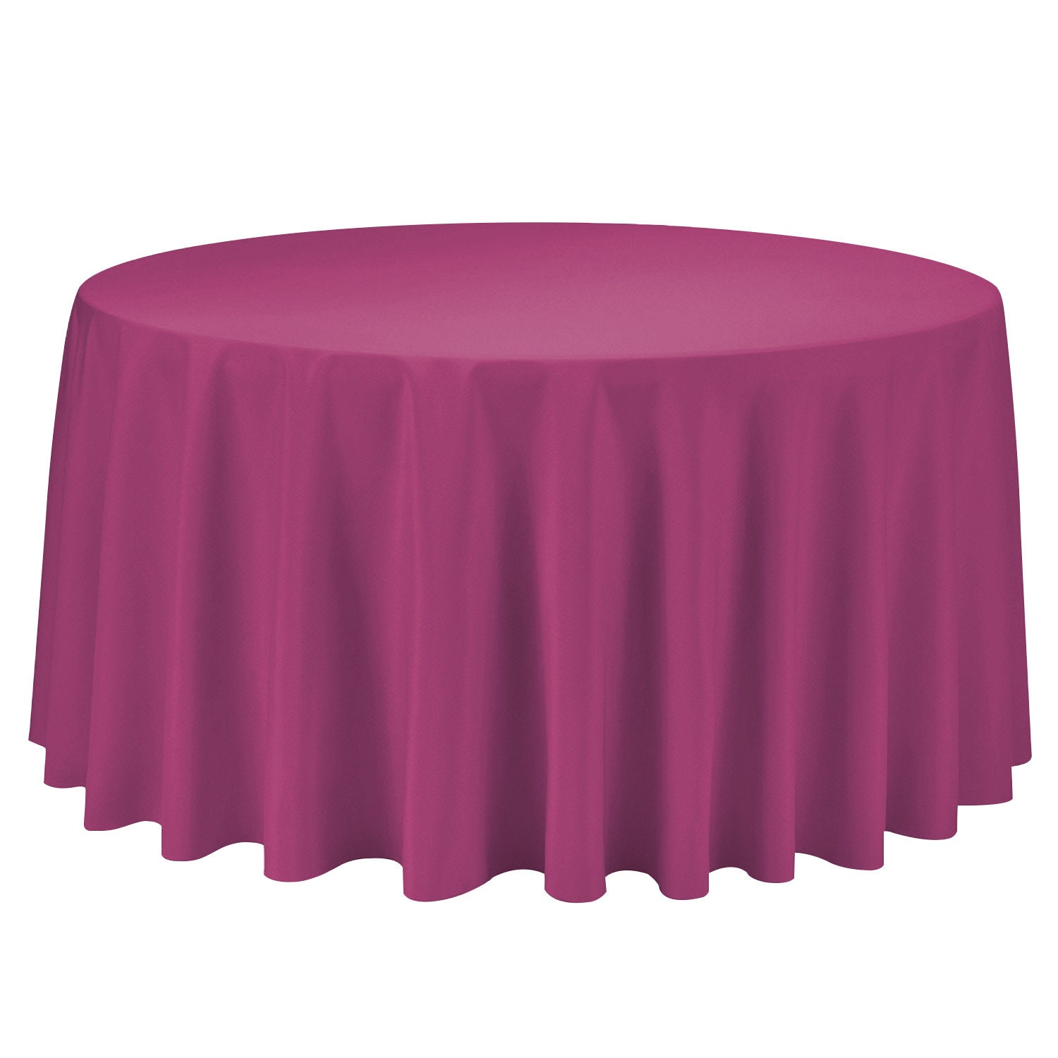 108" Round Visa Polyester Wrinkle Free Tablecloth | 100% Washable ...