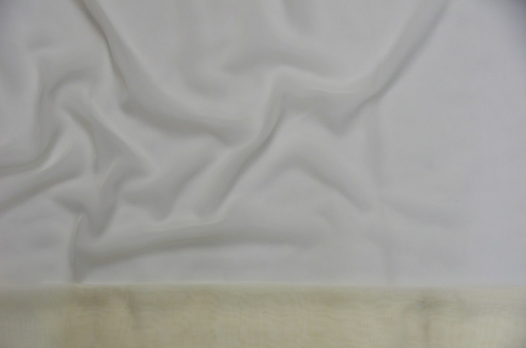 Ivory Chiffon Fabric by the Yard 58/60" Wide X 1 Yard Also Available by ...