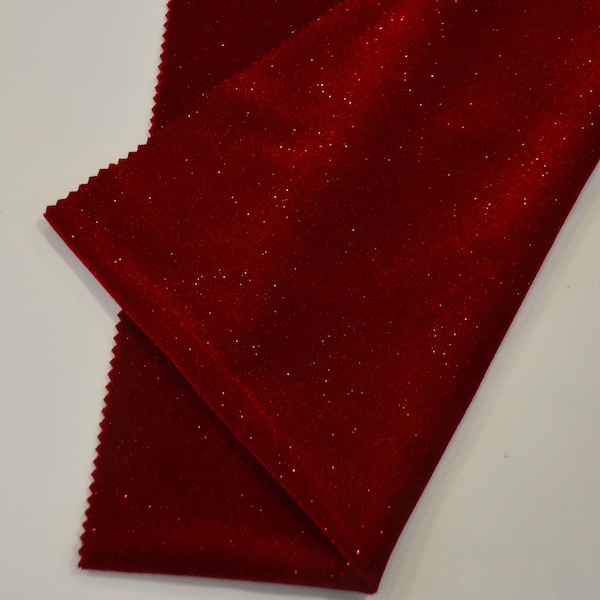 Stretch Glitter Velvet Fabric - Etsy