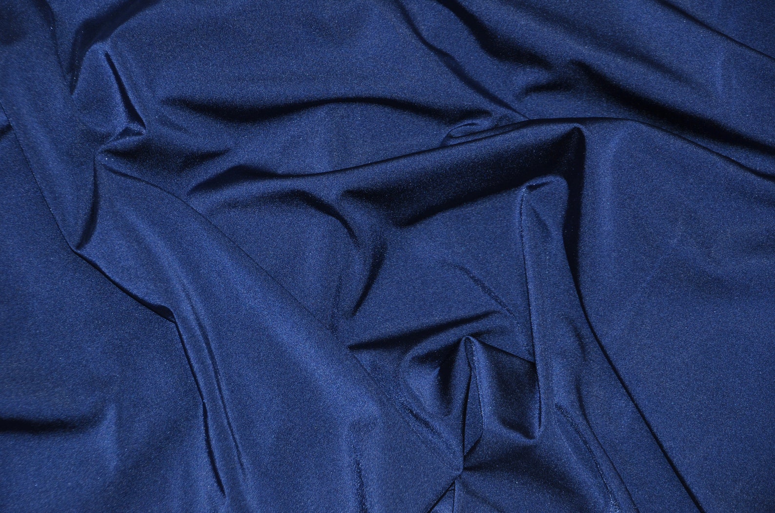 Navy Blue Nylon Spandex 4 Way Stretch Fabric by the Yard or | Etsy
