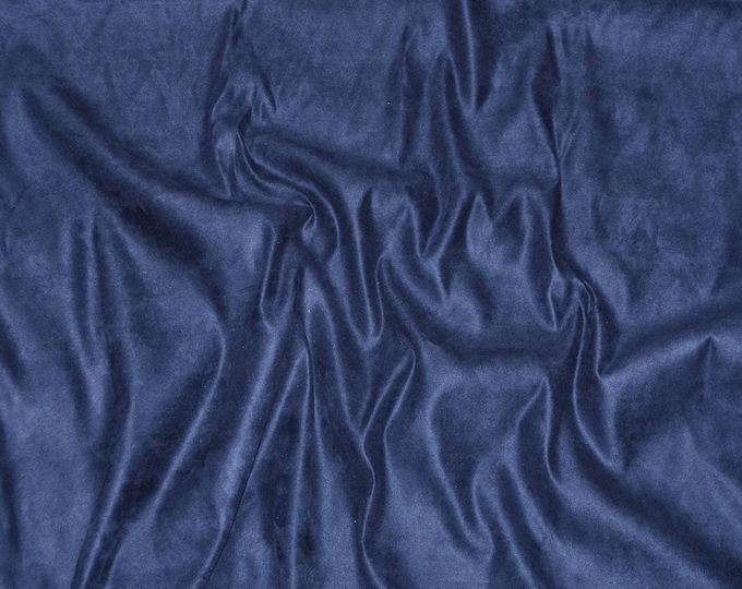 Royal Blue Suede Fabric by the Yard Microsuede 60 - Etsy