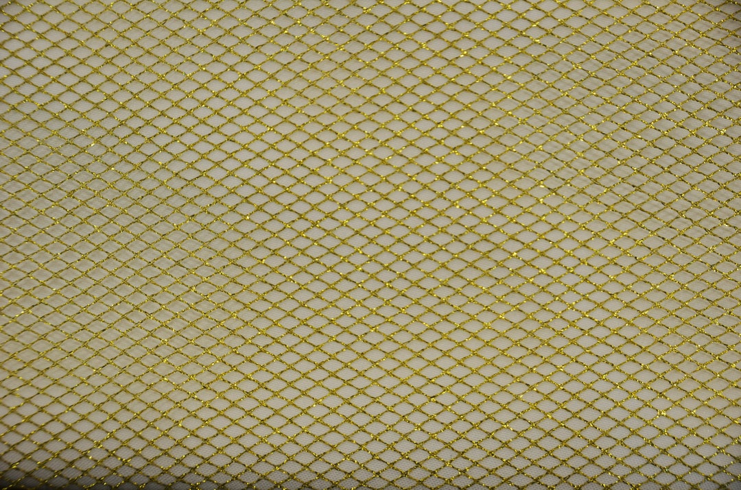 Metallic Lurex Mesh | Metallic Fish Net | Gold Metallic Net | Silver ...