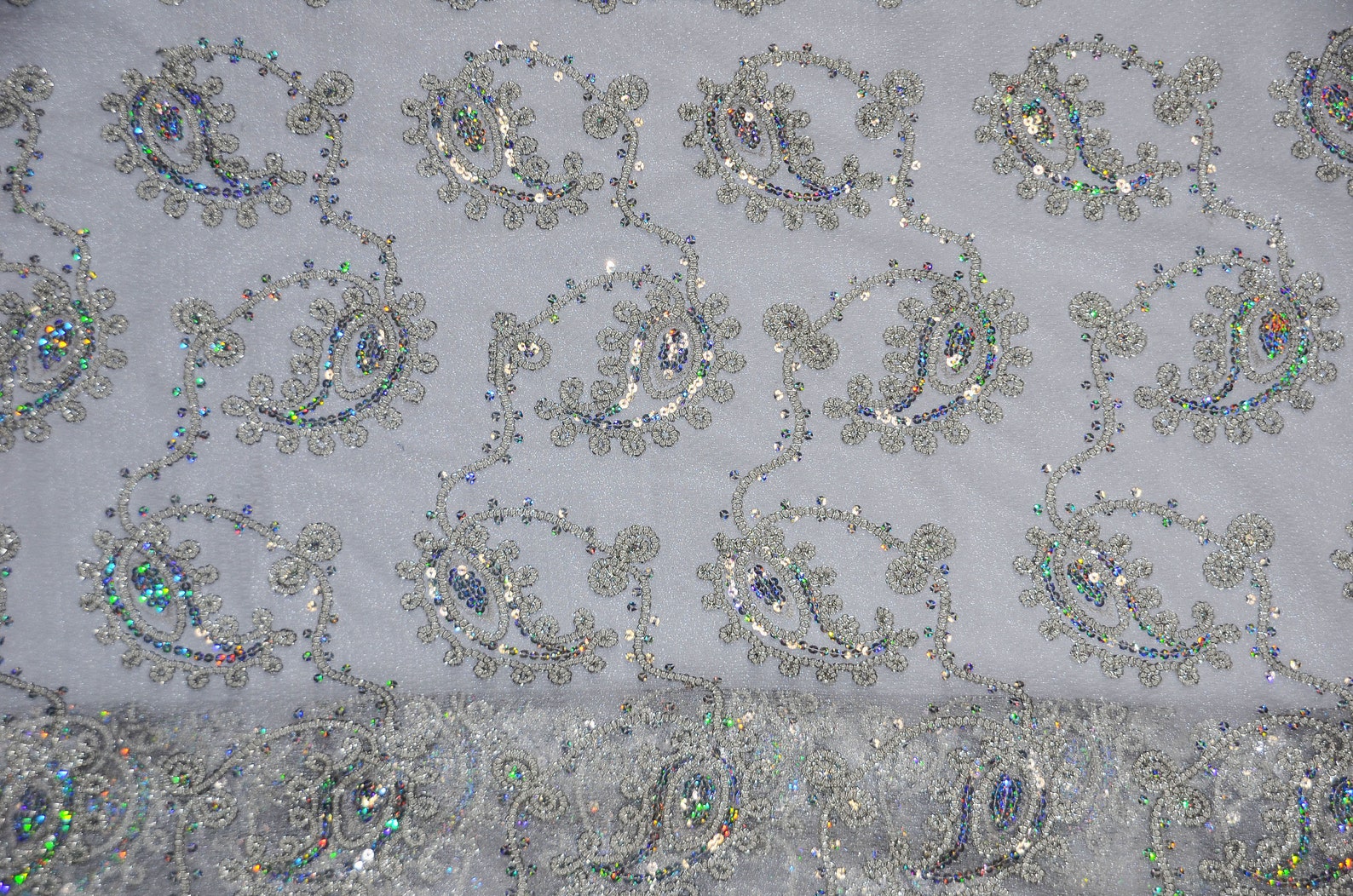 Pink Coco Paisley Fabric by the Yard Paisley Lace With | Etsy