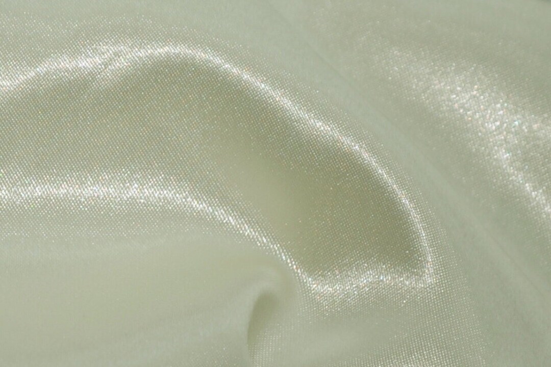 Ivory Shiny Bridal Satin Fabric | Cream Shiny Bridal Satin | 60" Wide ...
