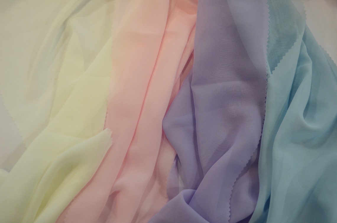 Gold Chiffon Fabric by the Yard and Wholesale Bolt | Hi Multi Chiffon ...