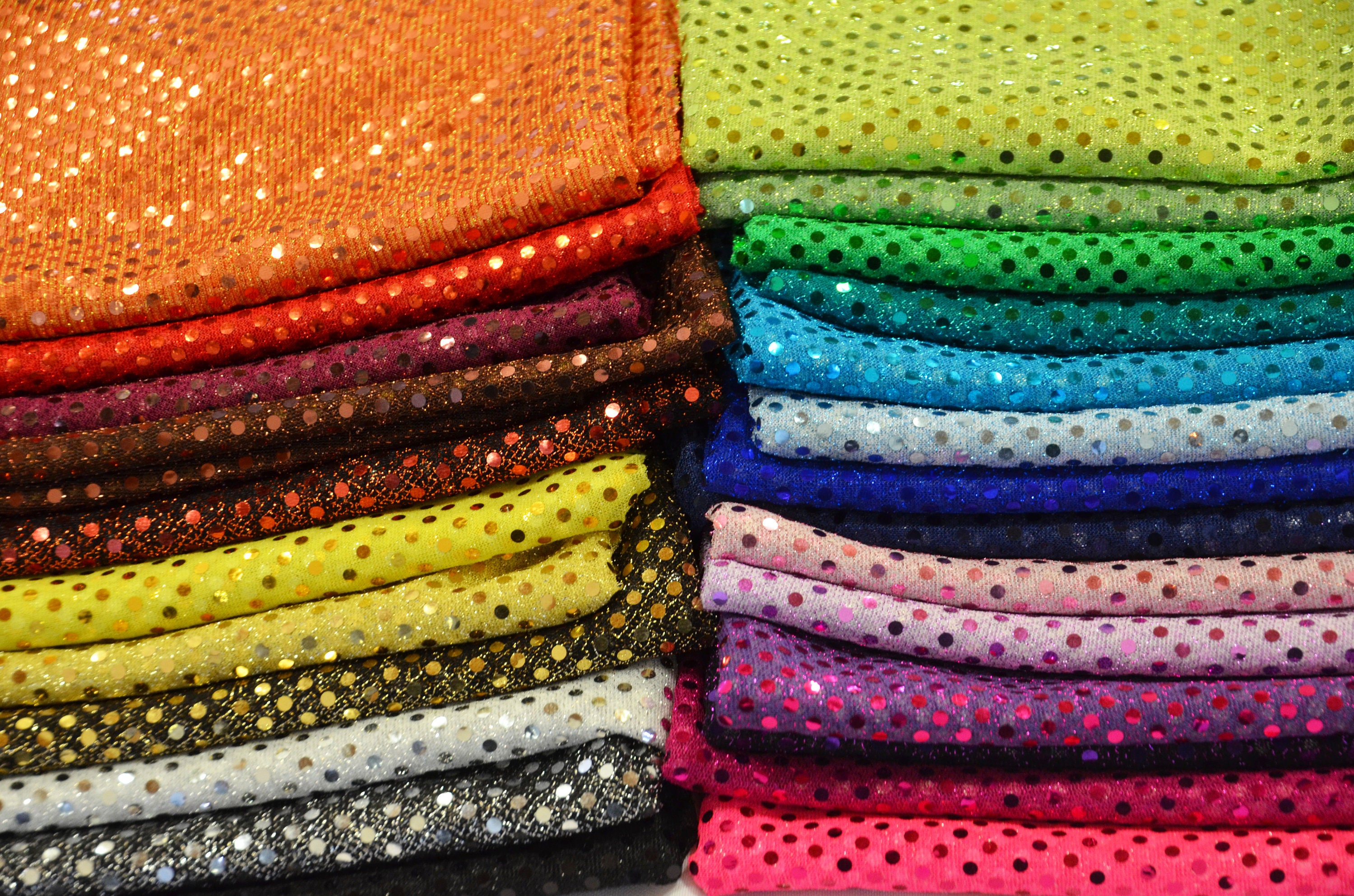 Confetti Dot Sequins | Sequins Fabric Yard X 40" | Glued 3mm Sequins ...