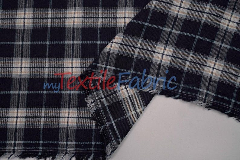 Plaid Flannel Fabric Sold by the Yard | Soft Brushed Flannel for ...