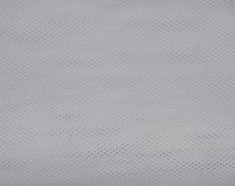 White Italian Hard Net Crinoline Fabric | Petticoat Fabric | 54" Wide ...