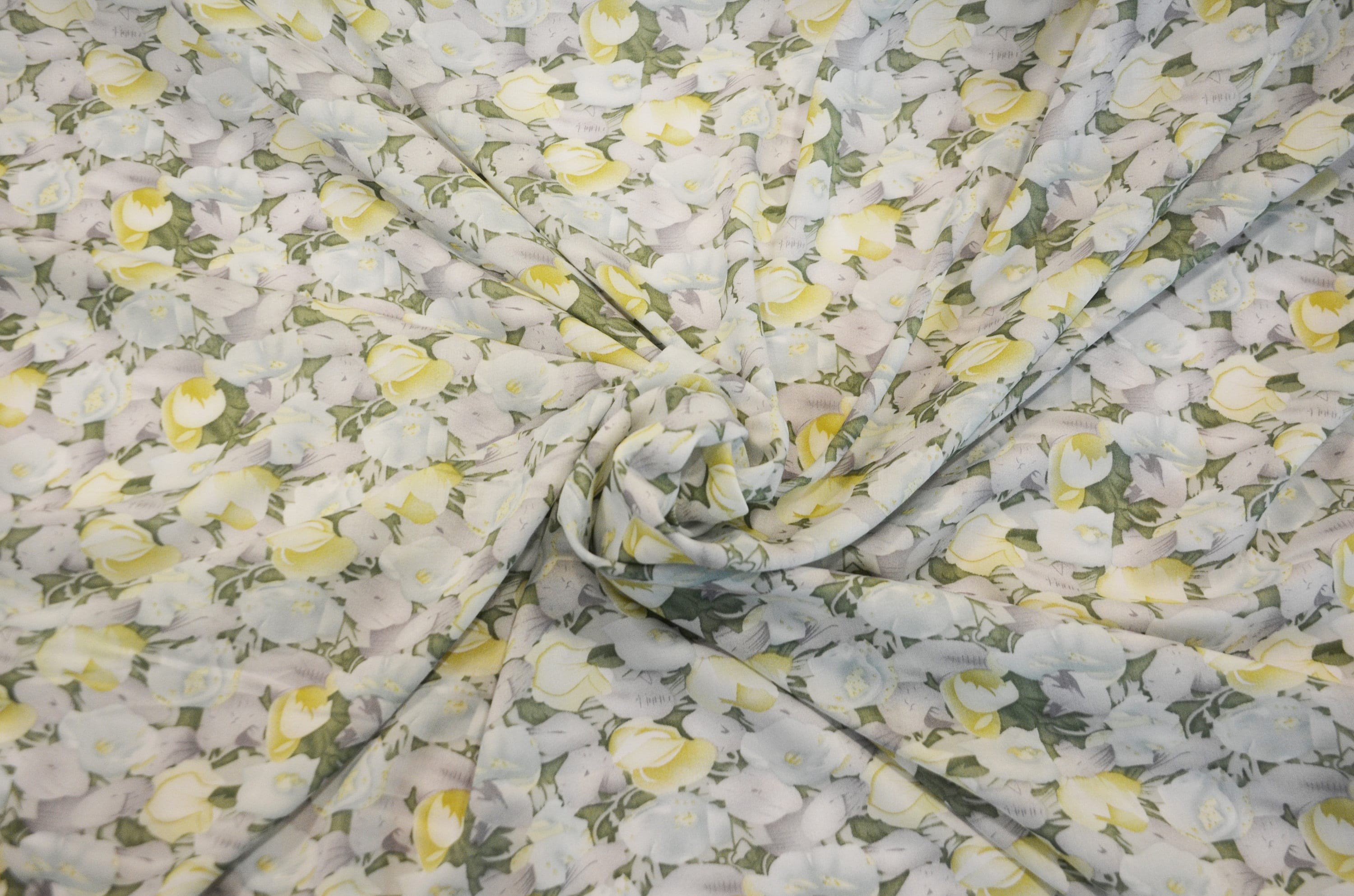 Spring Floral Rayon Challis Fabric by the Continuous Yard | 60" Wide ...