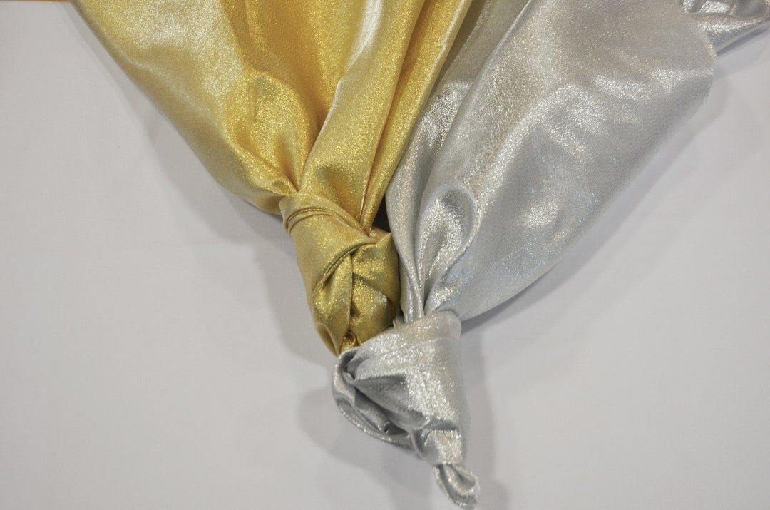 Metallic Satin Lame | Gold Satin Tissue Lame | Silver Satin Tissue Lame ...