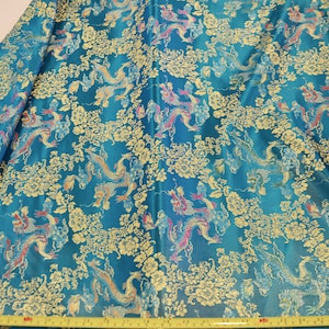 Chinese Oriental Dragon Brocade Fabric | 9.99 Full Yard Price | 45 ...