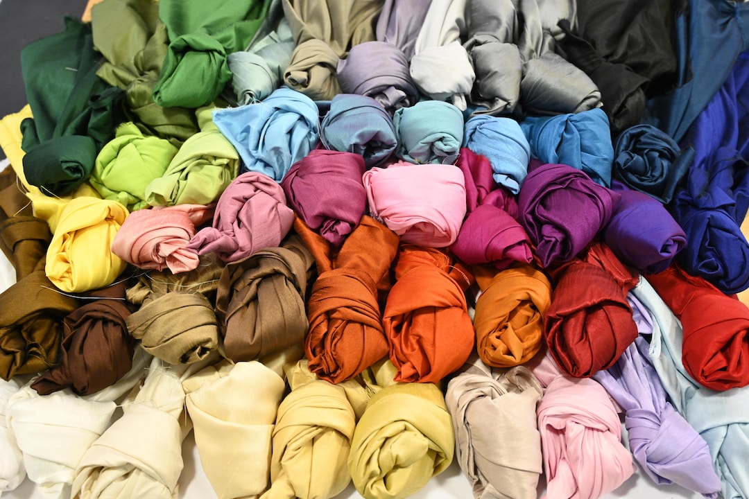 Soft Faux Silk Fabric by the Yard | Polyester Dupioni Silk | Imitation ...