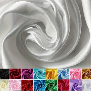 Shiny Bridal Satin Fabric | Heavy Shiny Bridal Satin | 60" Wide | 50 ...