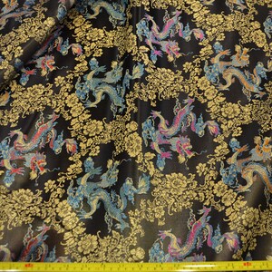Chinese Oriental Dragon Brocade Fabric | 9.99 Full Yard Price | 45 ...