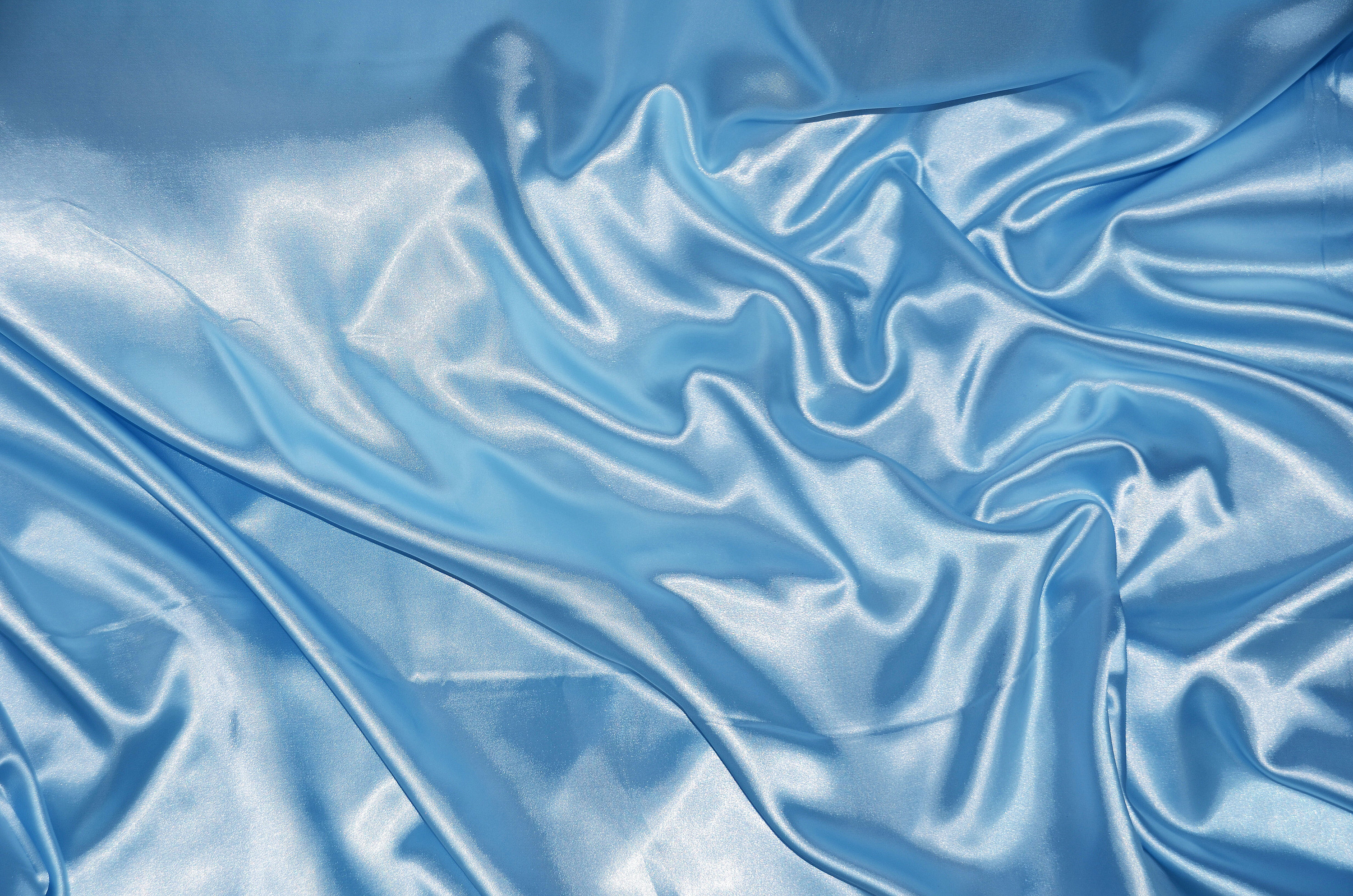Baby Blue Satin Fabric